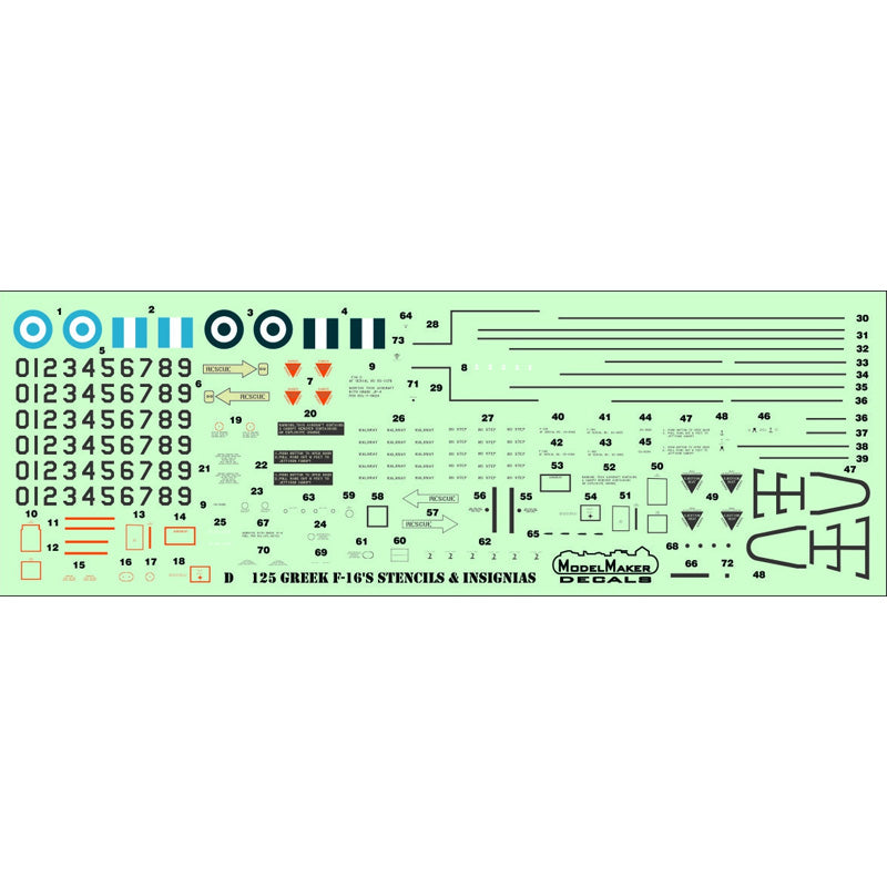 D48183 Greek F-16 347 Mira 40th Anniversary 1/48 – Serious Models