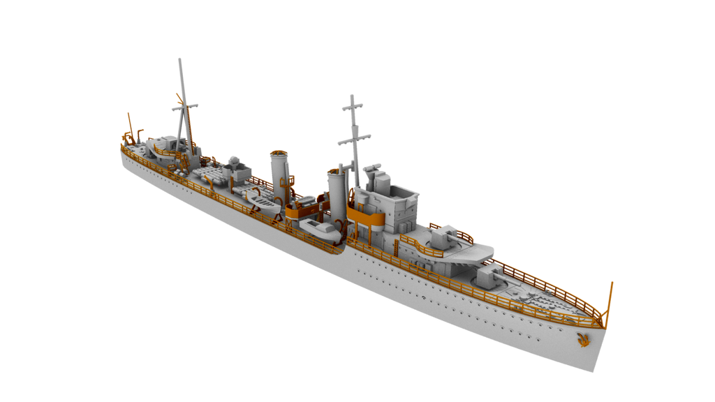 HMS Harvester 1943 British H-class destroyer 1/700 – Serious Models